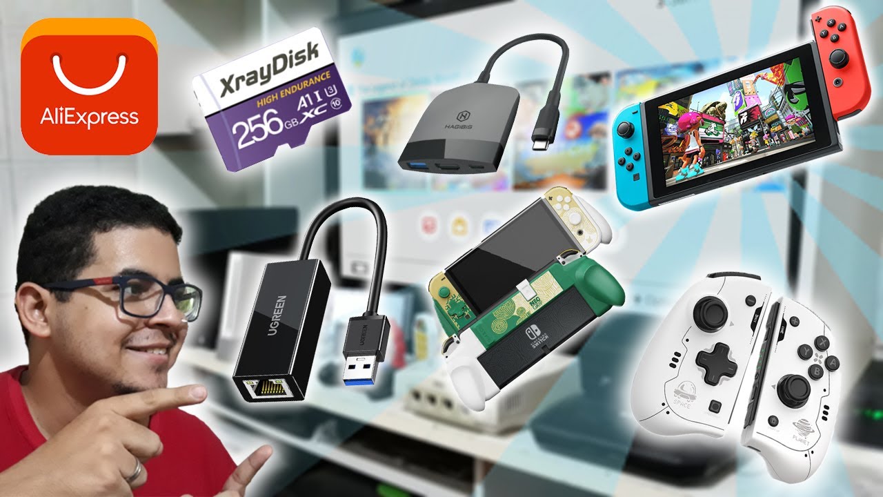 Tudo para NINTENDO SWITCH no ALIEXPRESS só PERIFERICOS!!! - YouTube