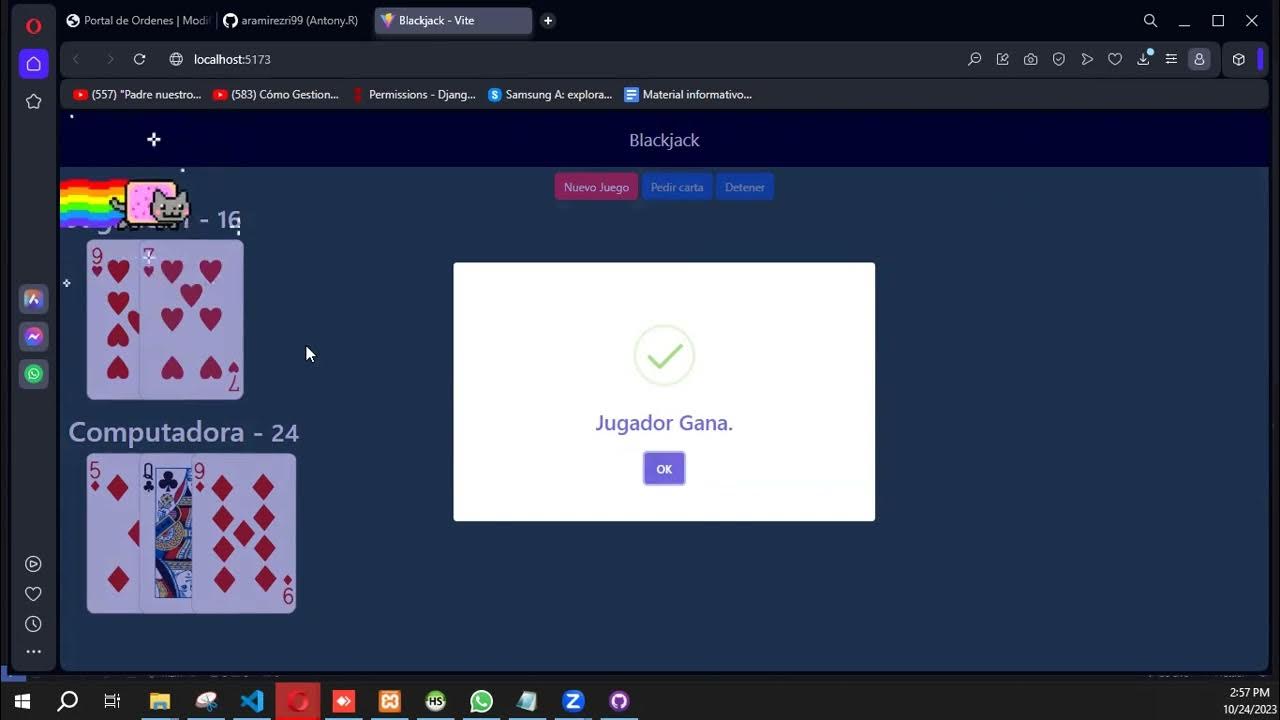 Juego de Cartas con JavaScript, HTML, CSS y Vite js - YouTube