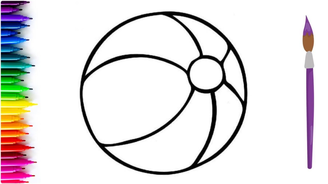 Football ⚽ drawing and painting 🖌️ for toddlers and kids , football ...