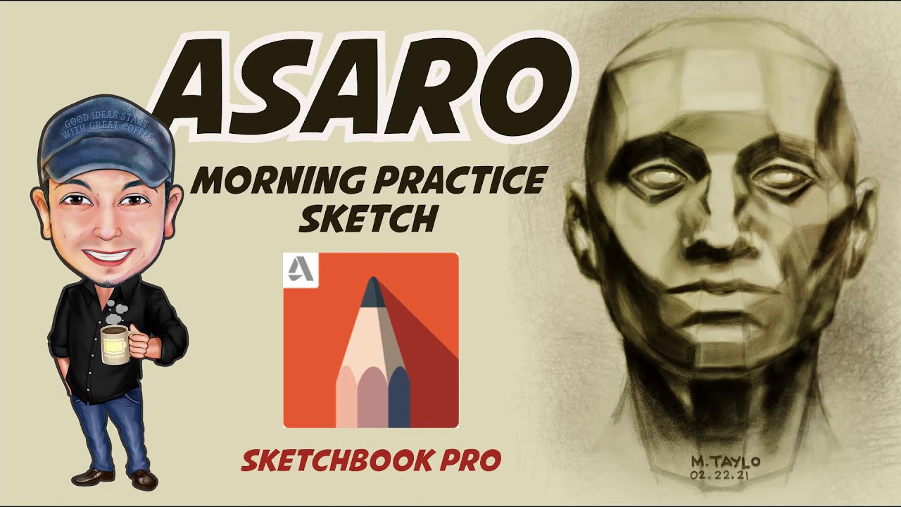ASARO Head Art Practice sketch|Drawing the Asaro Head Planes|Head ...