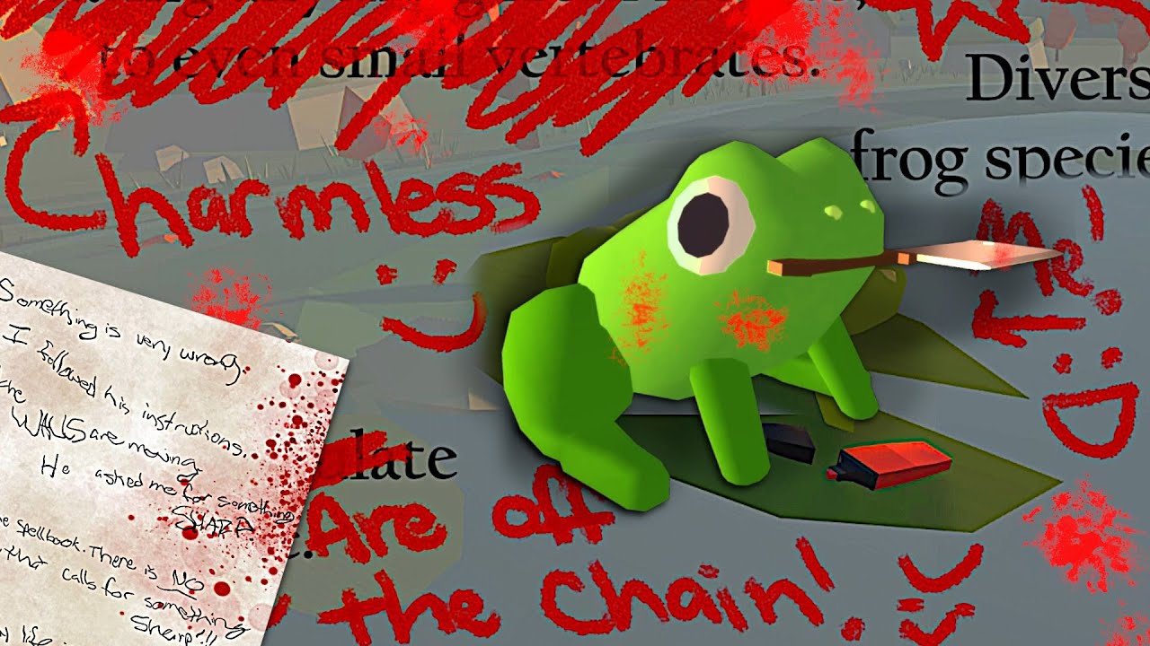 A Totally Innocent axe holding Frog Horror Game Where You Make Skyrim ...