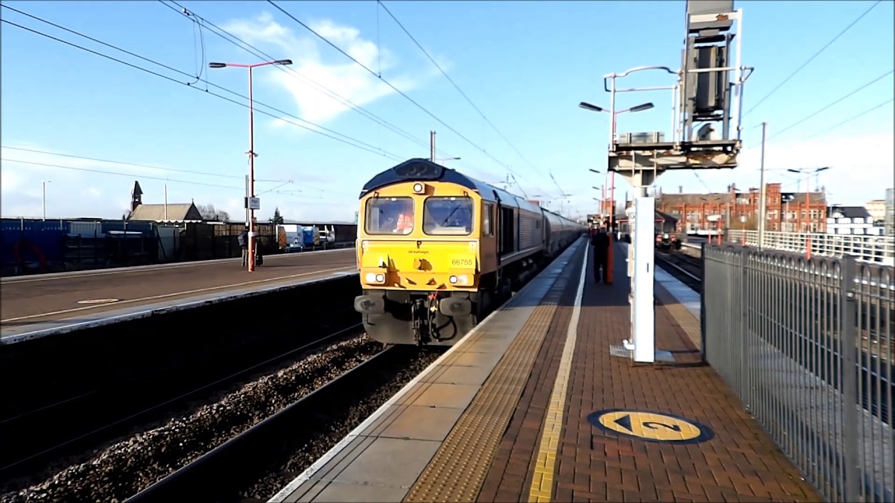 GBRf Class 66 765 Cement Train - YouTube