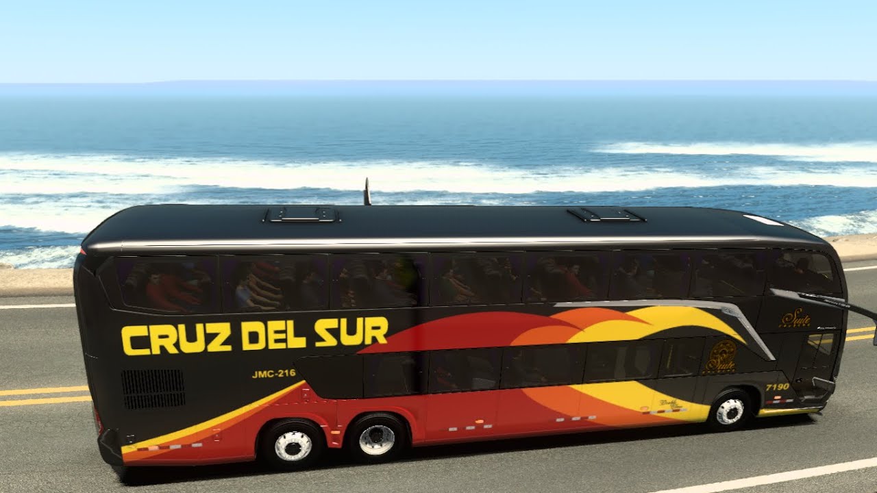 SANTIAGO (CHILE)- LIMA (PERU) - CRUZ DEL SUR - ETS2 MOD BUS - VIAGEM 75 ...