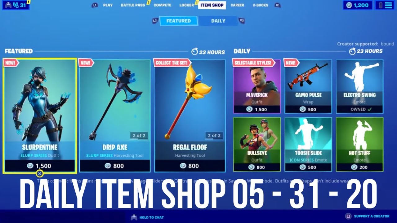 Fortnite daily item shop 05 - 31 - 20 - YouTube