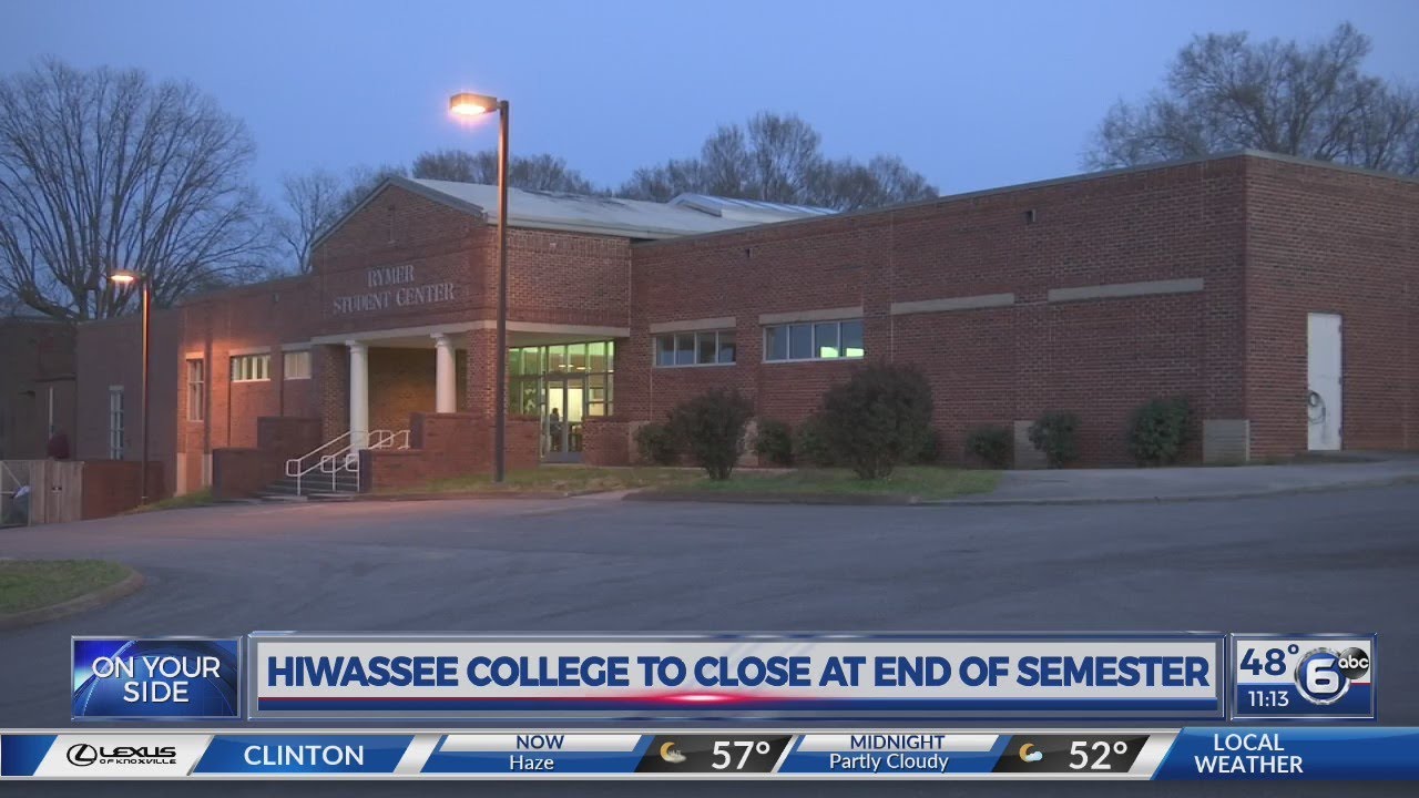 Hiwassee College to close at end of semester - YouTube