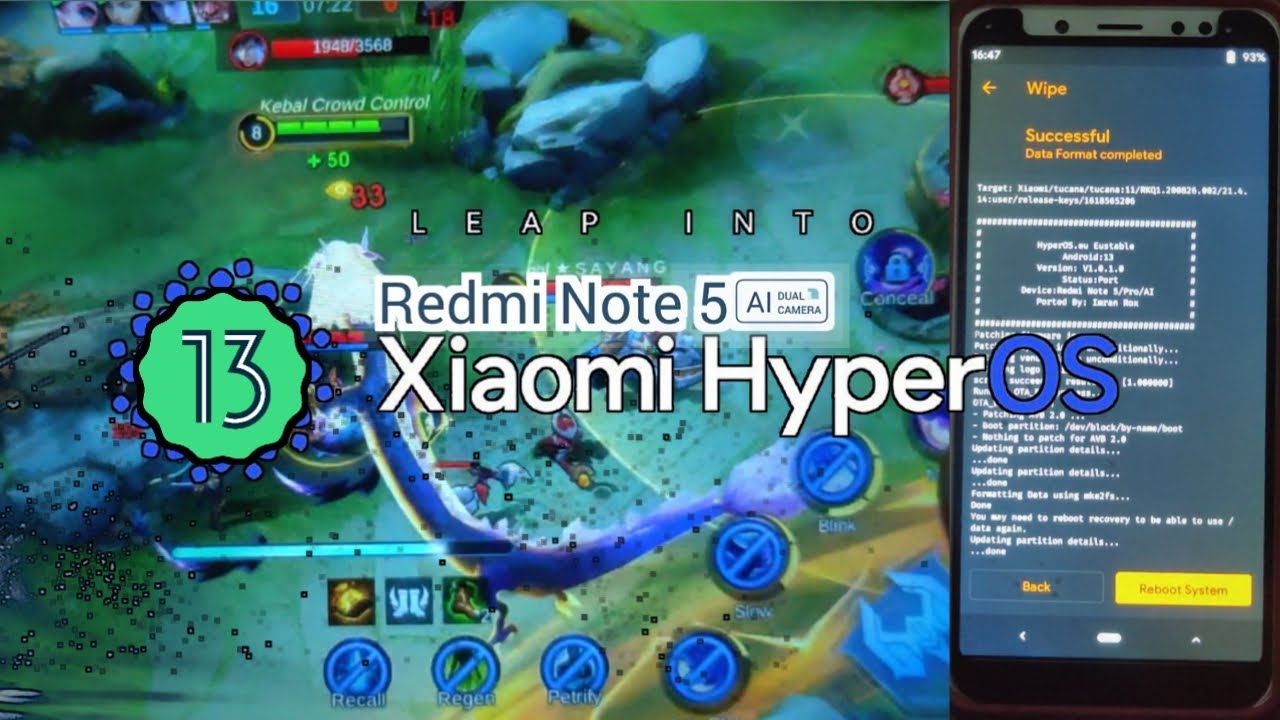 HyperOS EU v2 di Redmi Note 5 Pro || Install dan Review Custom Rom ...