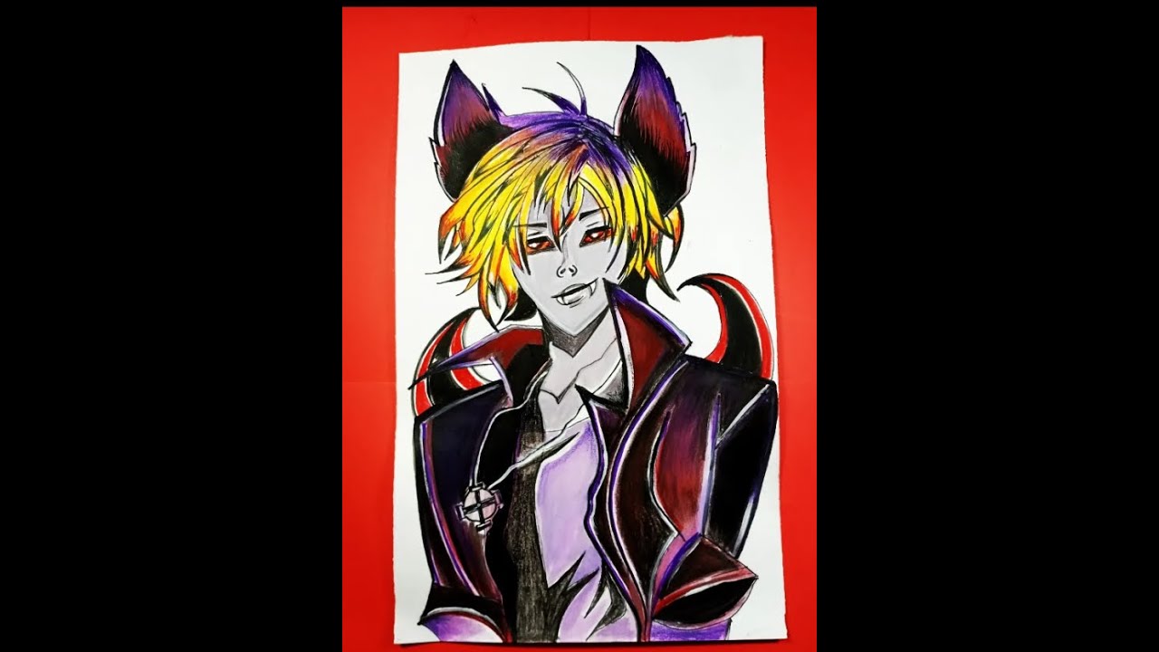 Anime vampire Part 2 | how to draw anime boy vampire step-by-step - YouTube