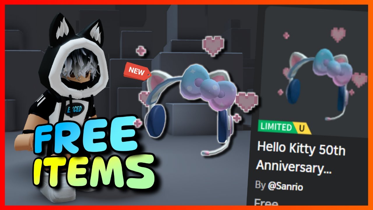 New FREE LIMITED UGC items 🤩😍, How to get FREE UGC ITEMS Hello Kitty ...