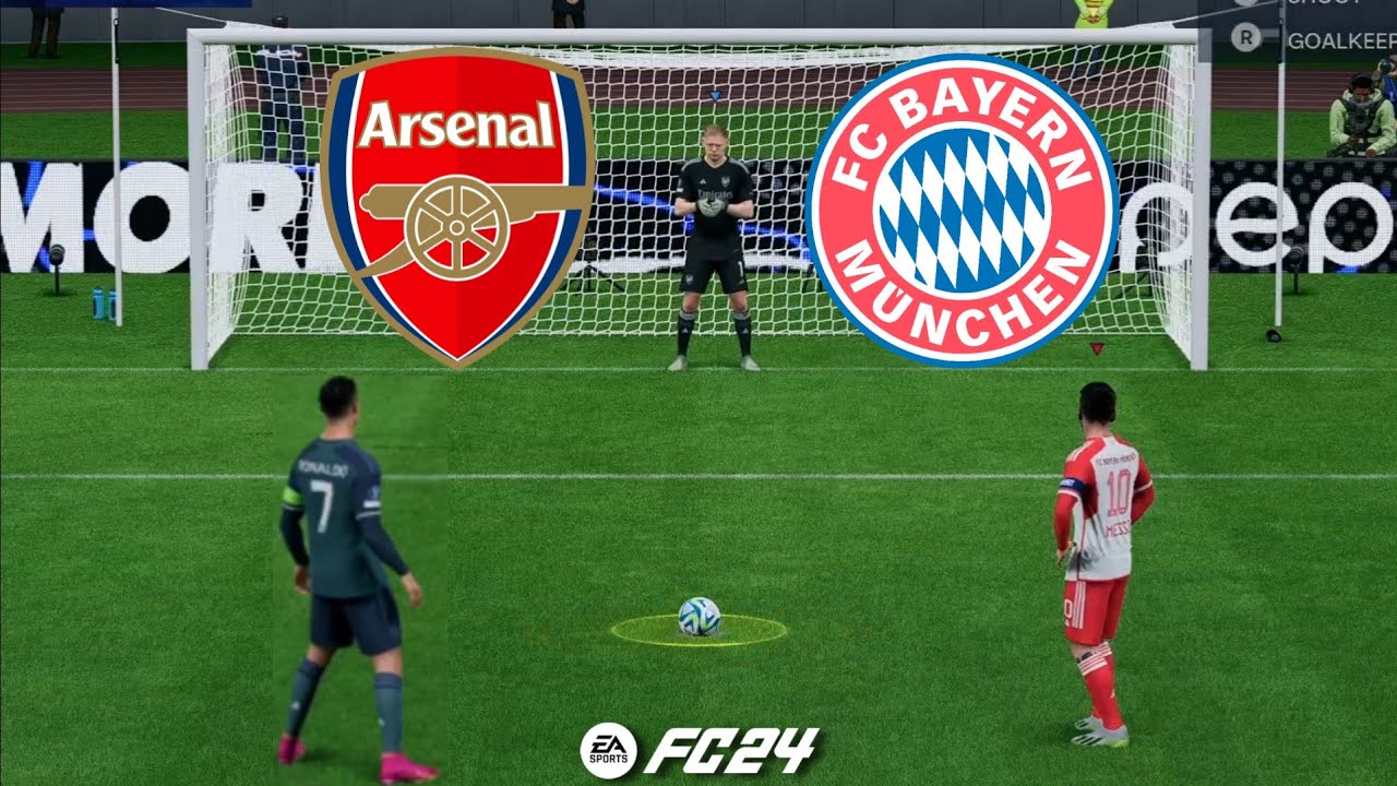 FC 24 | Messi Vs Ronaldo | Bayern Vs Arsenal | UEFA Super Cup Penalty ...