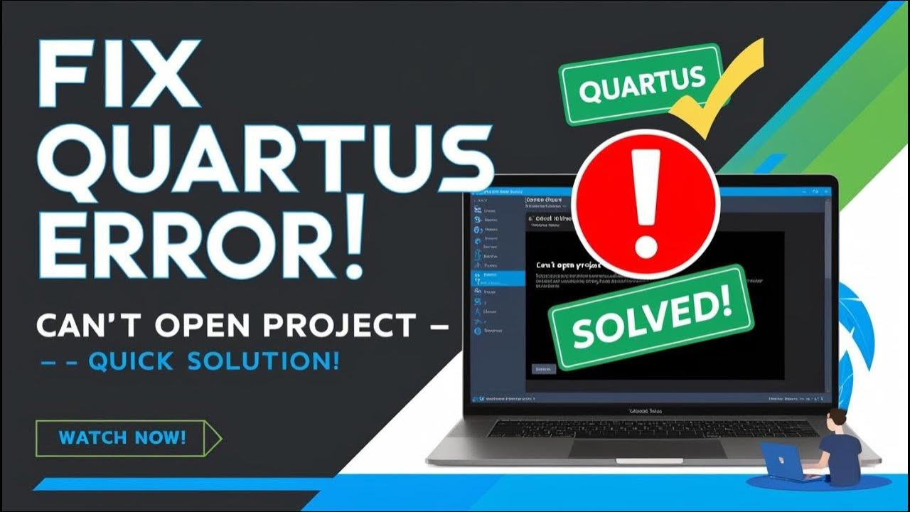 Fix Quartus Error Can't open Project - YouTube