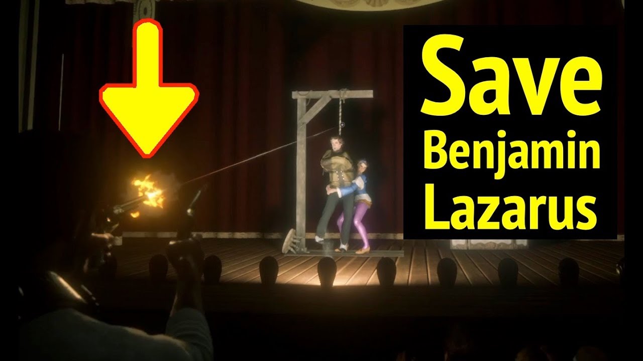 Saving Benjamin Lazarus in Red Dead Redemption 2 (RDR2) - Theater Show ...