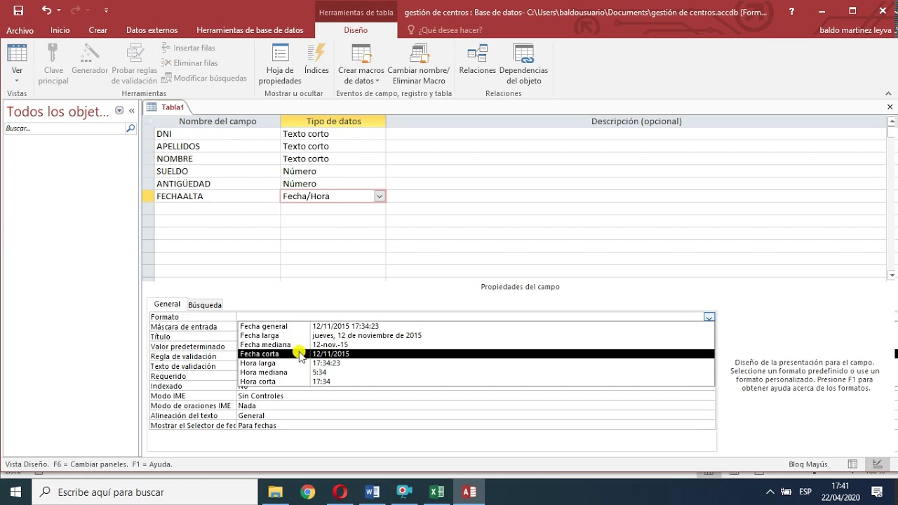 ACCESS 2016 TABLAS 1 - YouTube