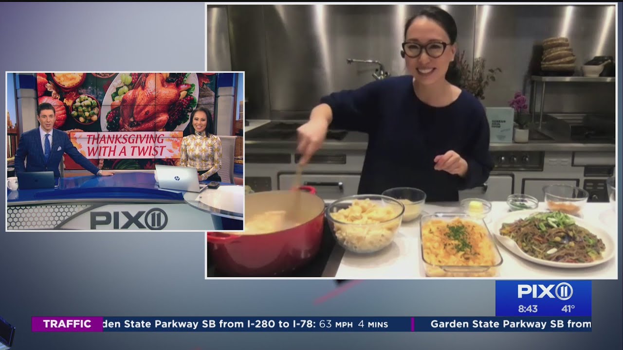 Chef Judy Joo makes her kimchi mac & cheese - YouTube