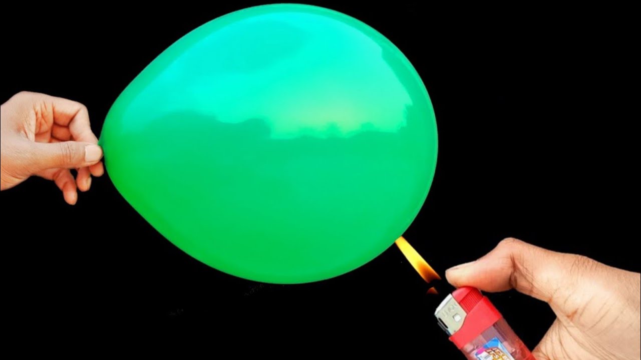 balloon experiment ( Aag Aur gubbara Ka experiment ) balloon powerful ...
