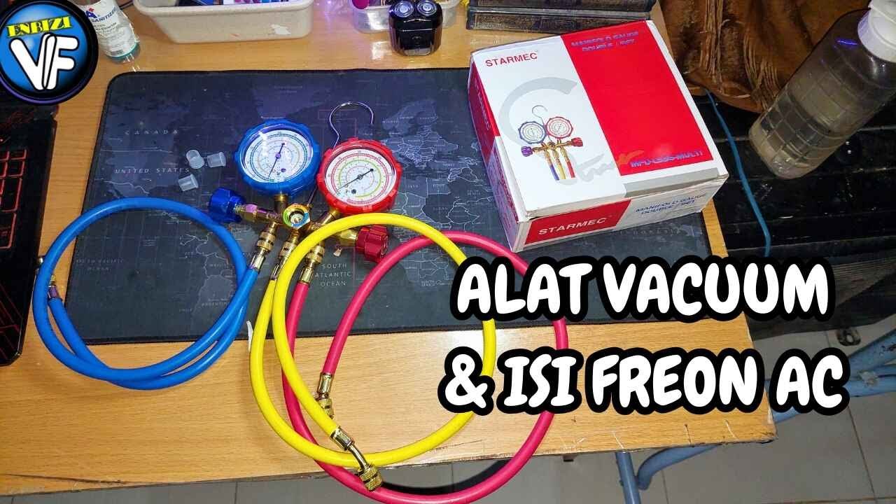 UNBOXING Alat Isi Freon AC & Vacuum AC - MANIFOLD SET MULTI STARMEC L ...
