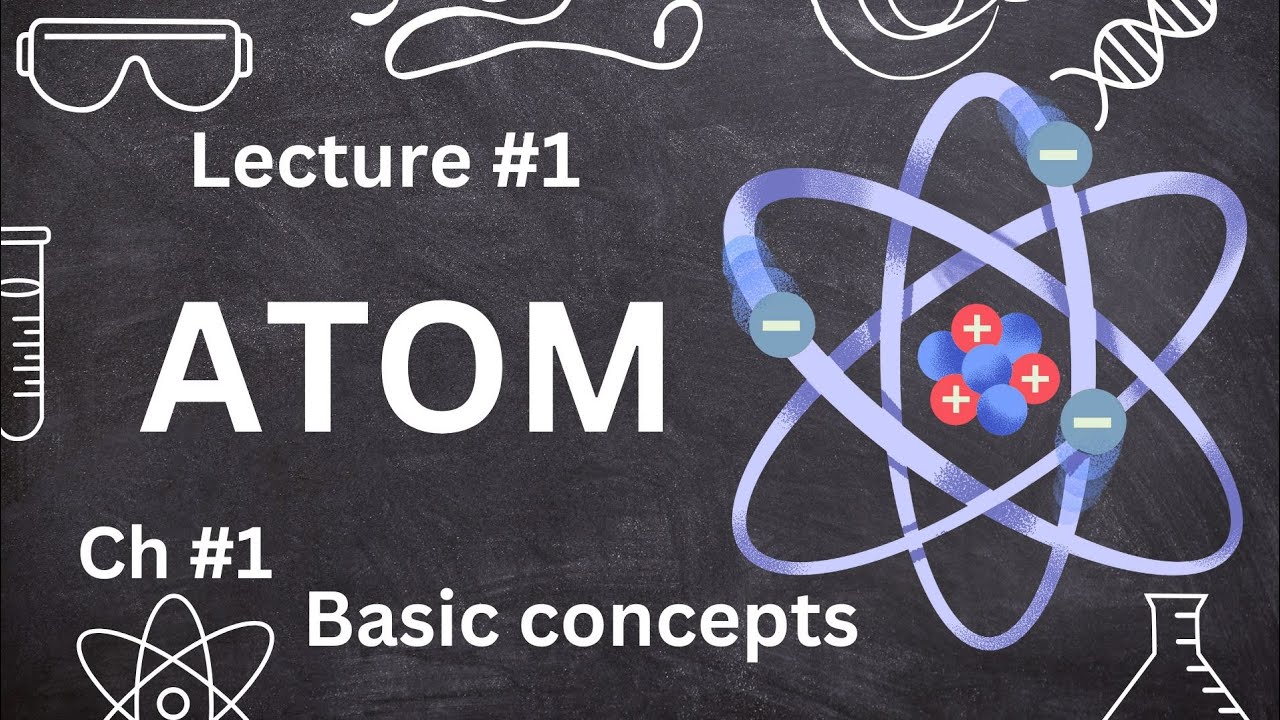 Atom || 11th class chemistry || ch#1 basic concepts|| lecture 1st - YouTube