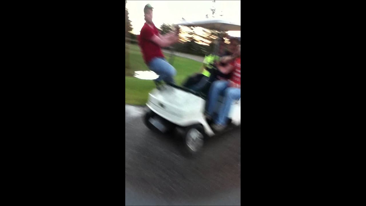 Overloaded Golf Cart - YouTube