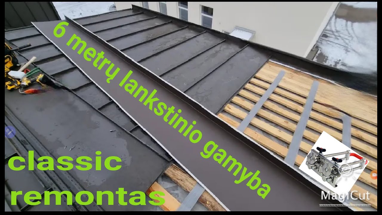 Klasikinio stogo remontas žiemą - YouTube