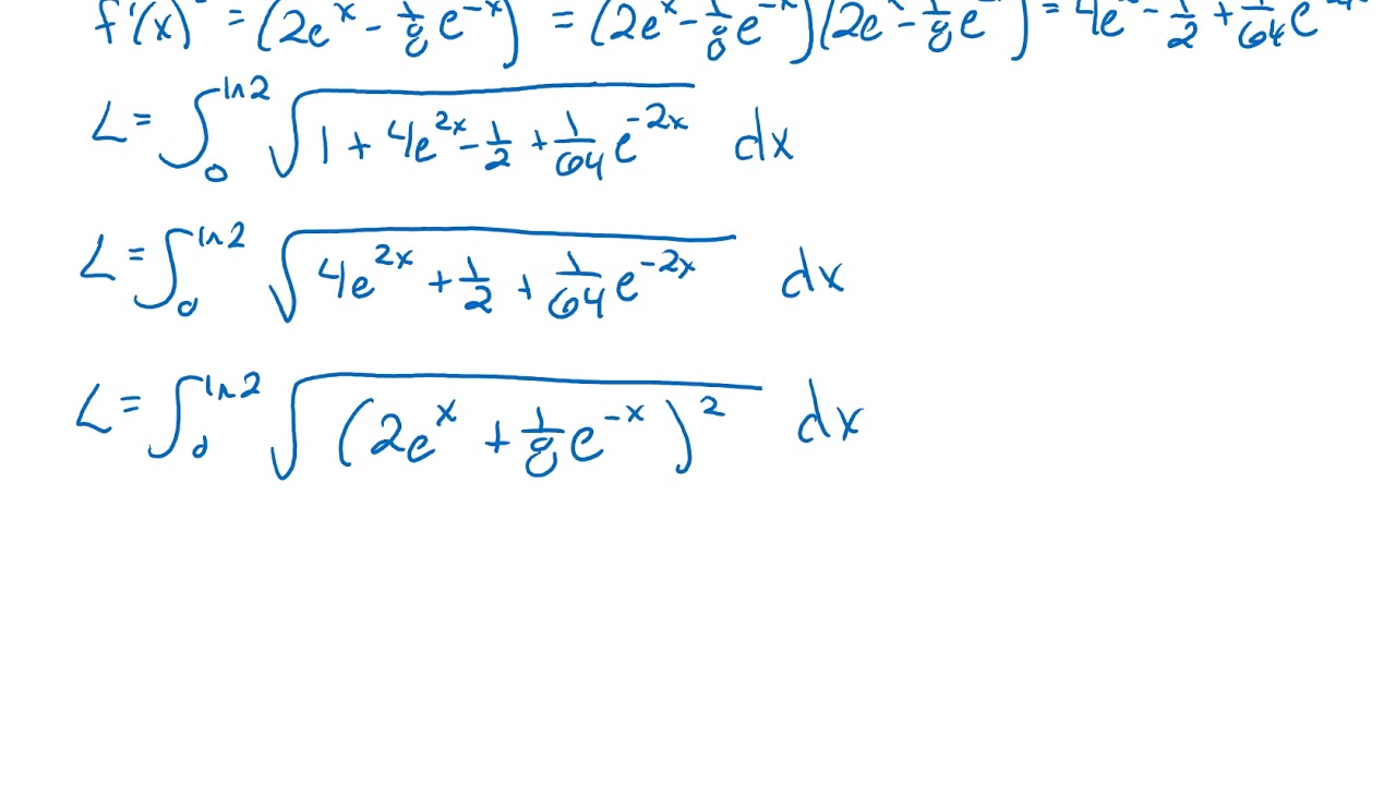 Calculus II Integration Application Length of a Curve II - YouTube