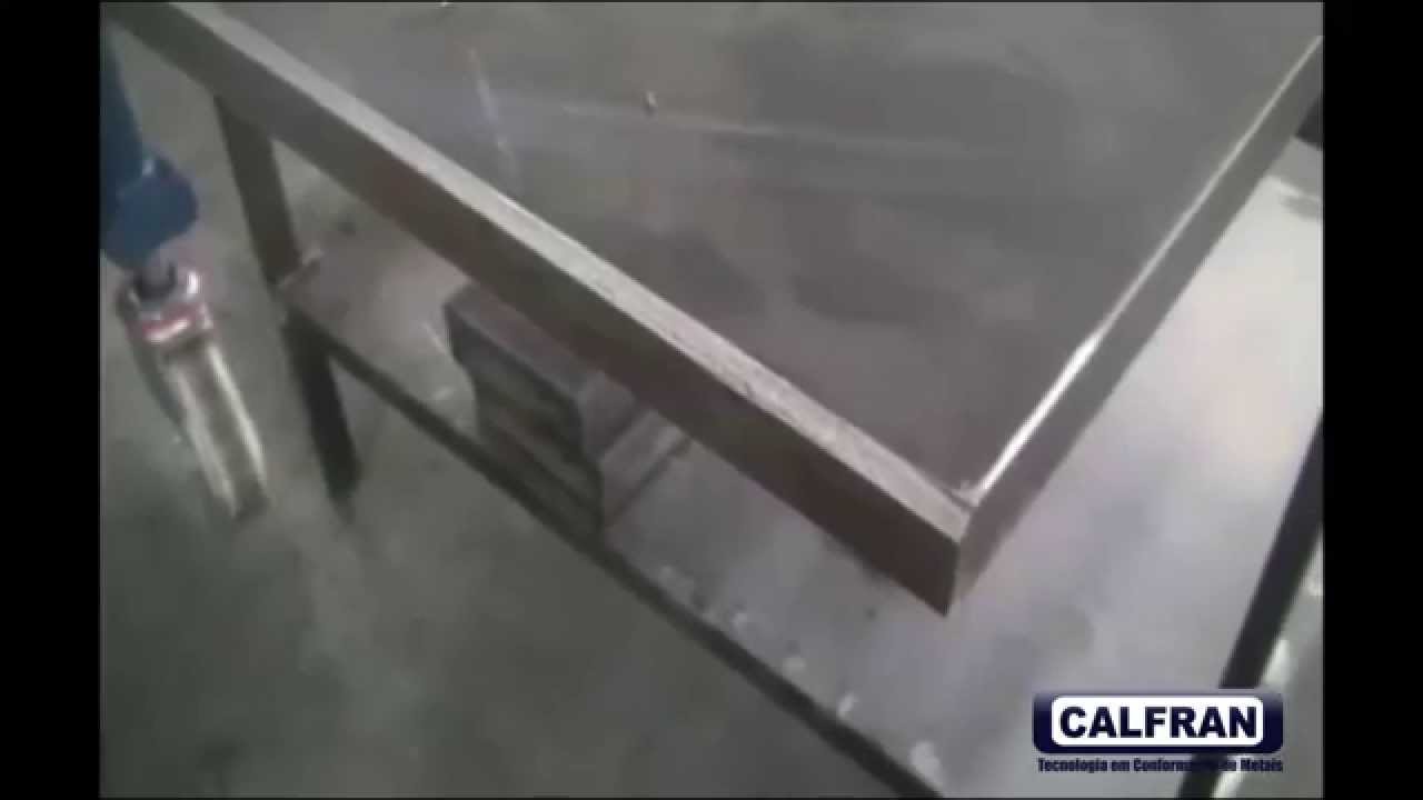 Máquina para chanfrar chapas - Calfran - YouTube