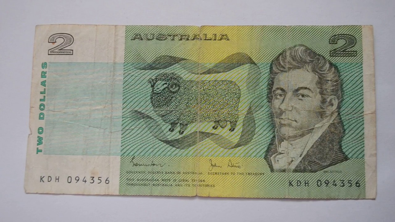 2 Australia Dollars Banknote - Two Australia Dollars bill - YouTube