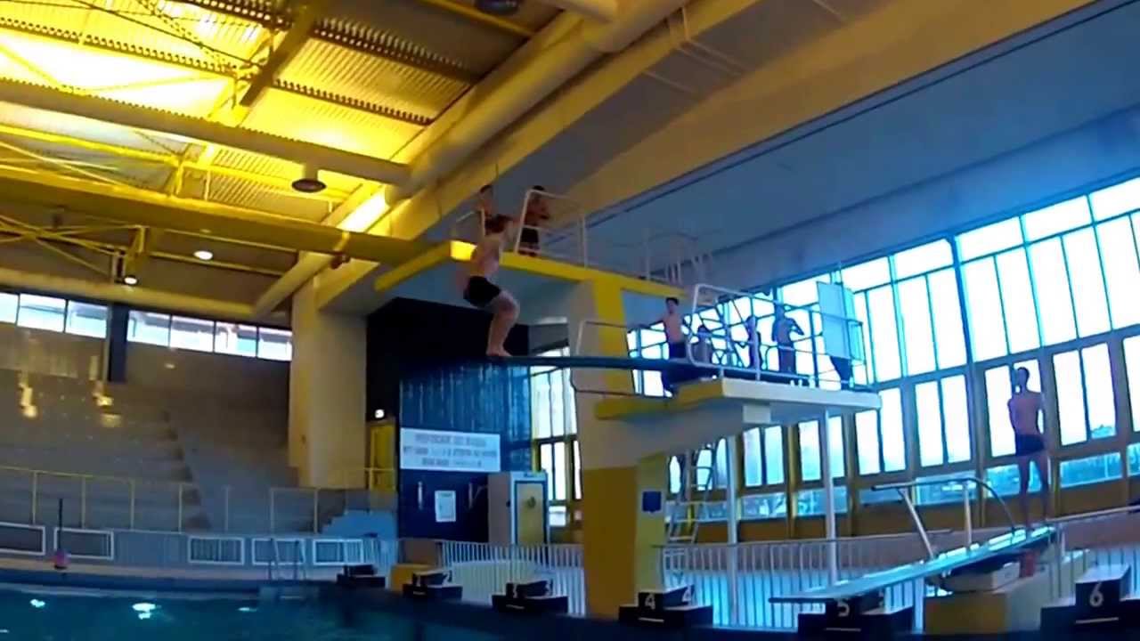 3m Diving board - double full in back, miller attempt, etc ... - YouTube