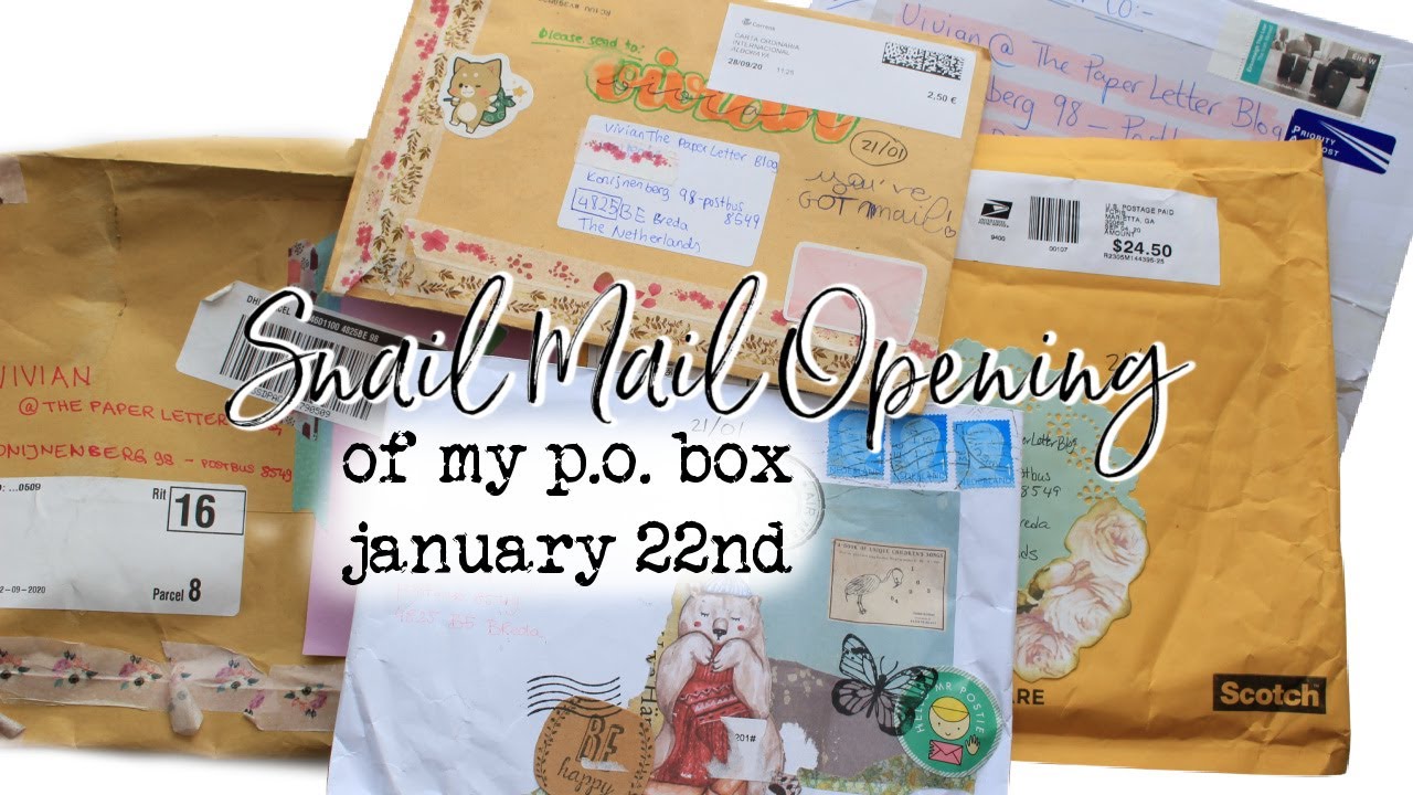 Snail Mail / P.O. Box Opening 22nd of January 2021 💕 - YouTube