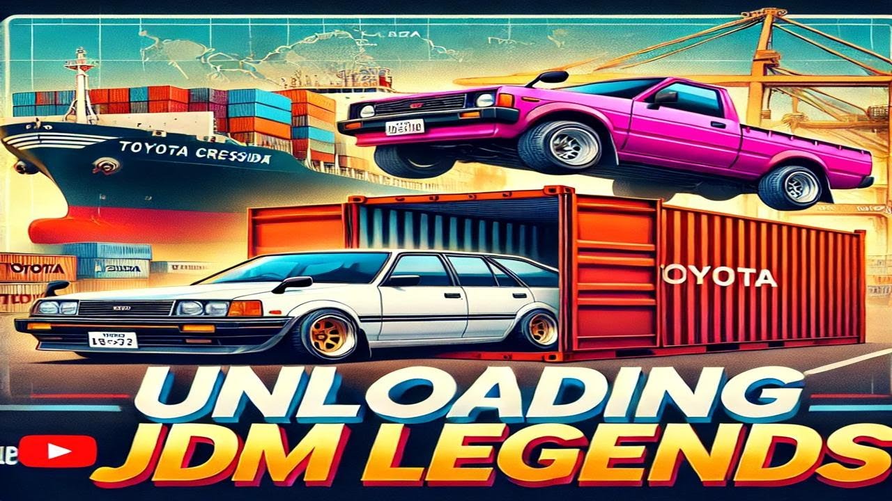 Epic JDM Car Haul – Container Unloading & Shipping Route Revealed - YouTube