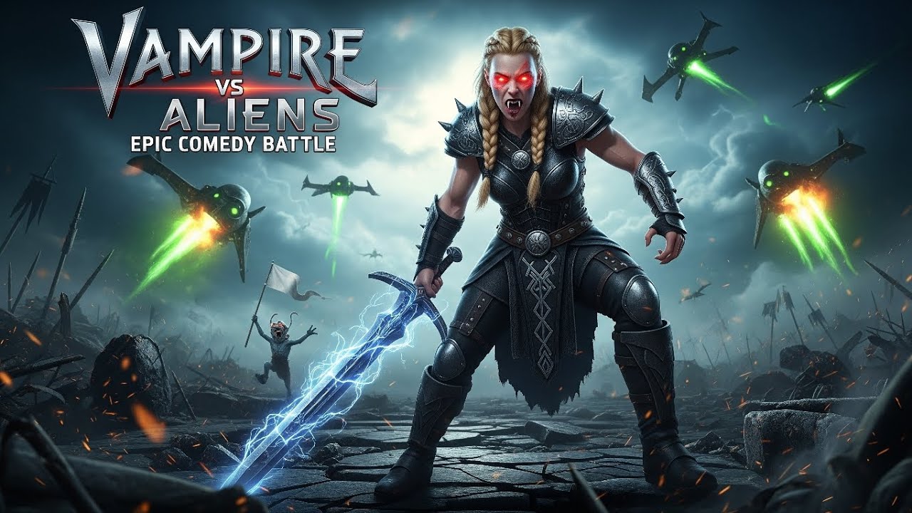 🦇 Vampire Woman vs Aliens: An Epic Battle with Fangs and Laughs! ⚔️👽 ...
