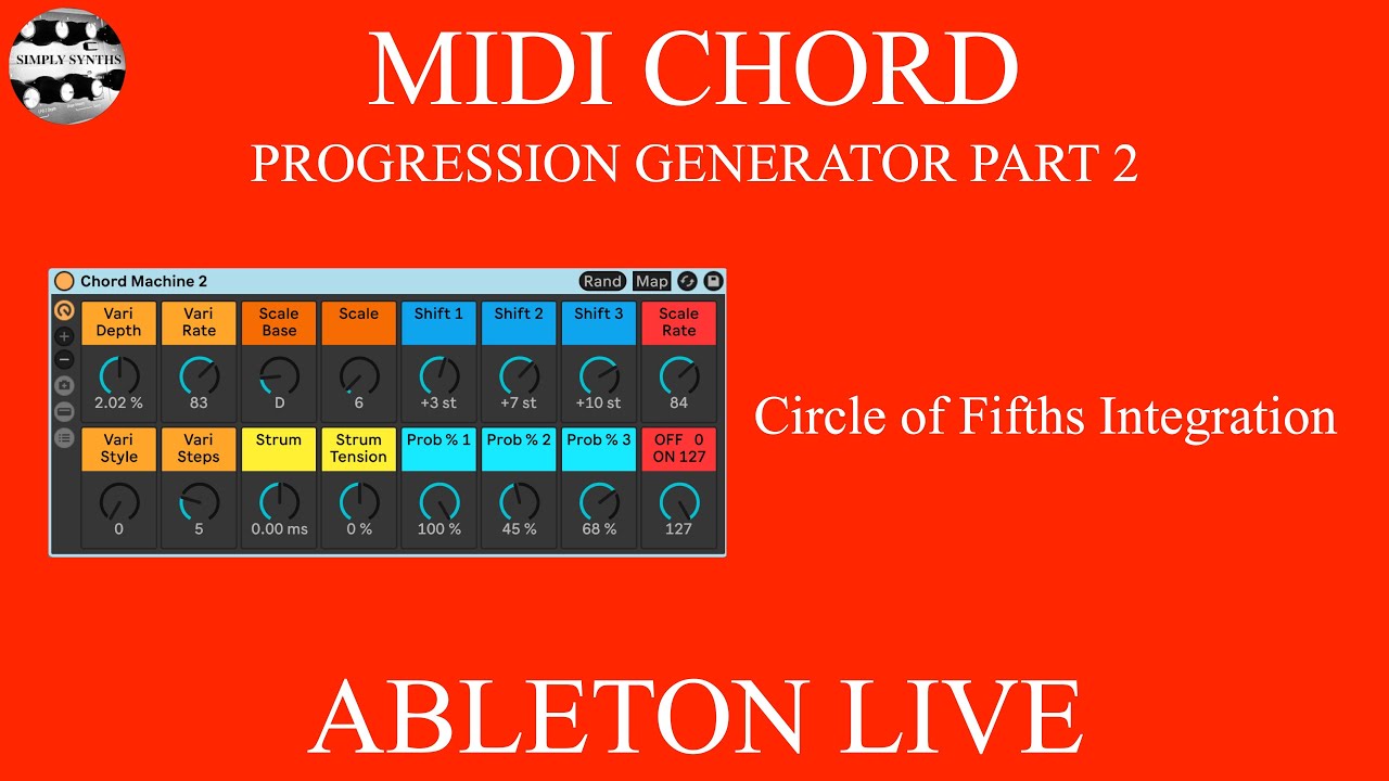 Ableton Live 12 - MIDI Chord Progression Generator Part 2 - YouTube