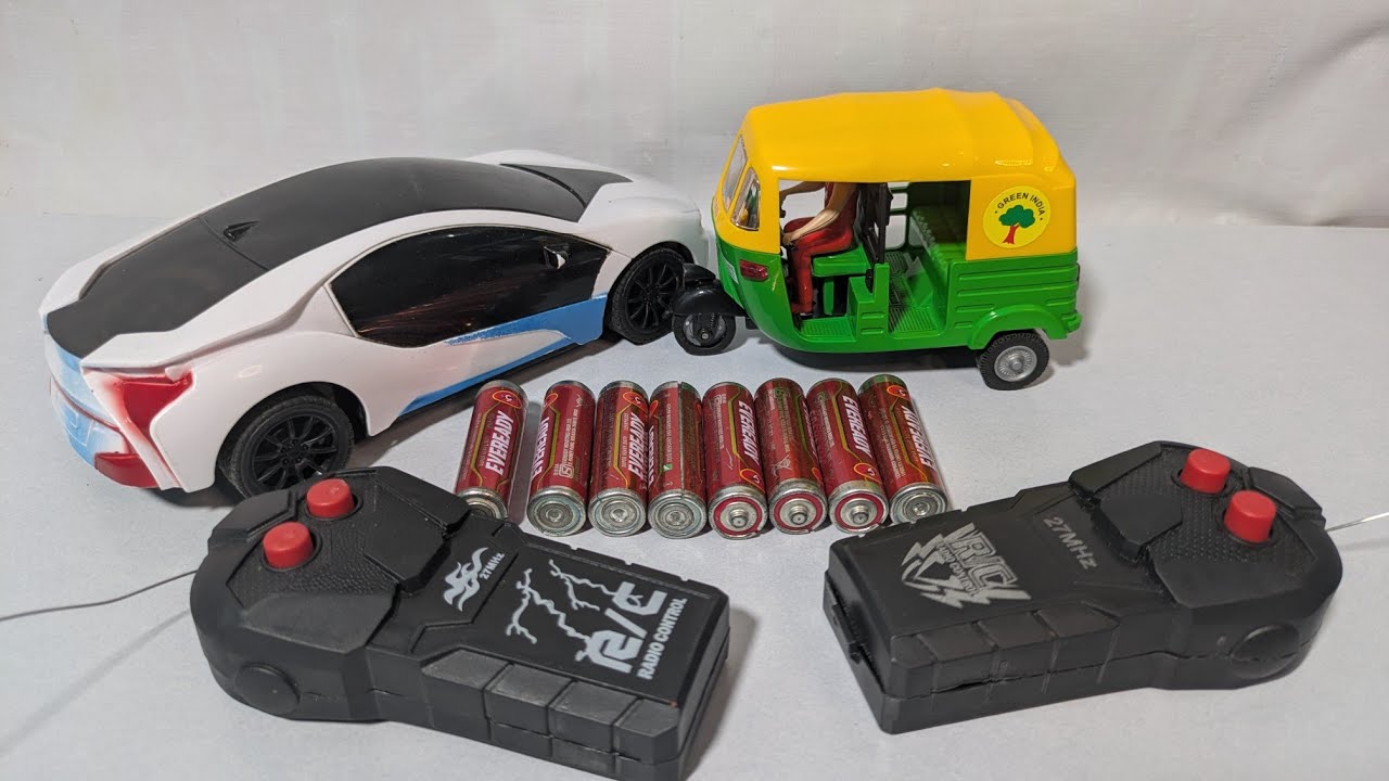 Remote control RC three wheel CNG Auto Rickshaw unboxing | RC cool ...