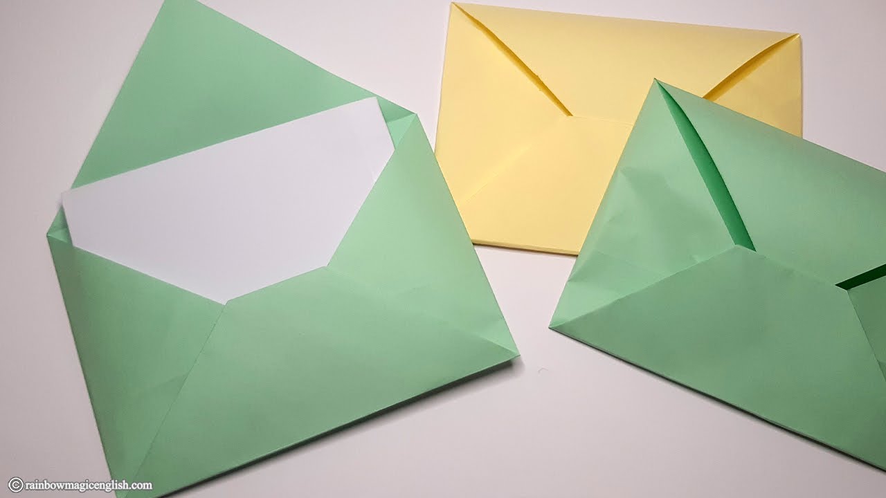 Busta da lettere Origami - Super Easy Origami Envelope Tutorial - DIY ...