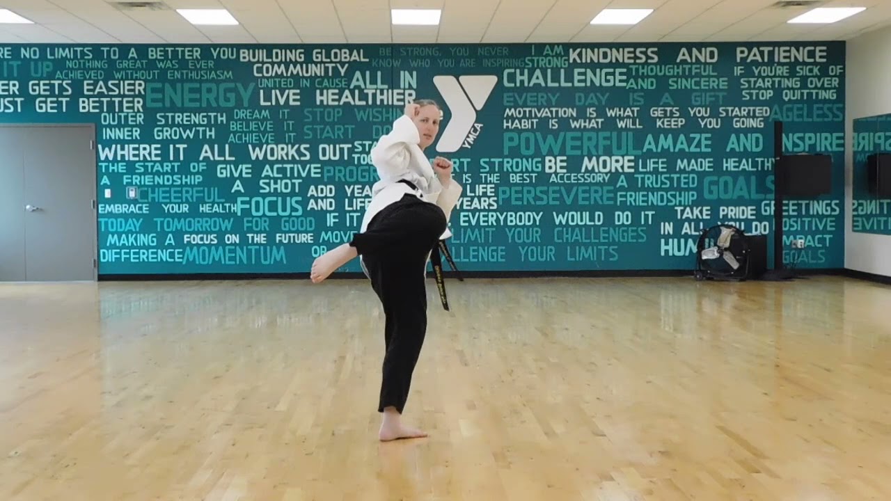 Roundhouse/Wheel Kick (Rear Leg) - YouTube