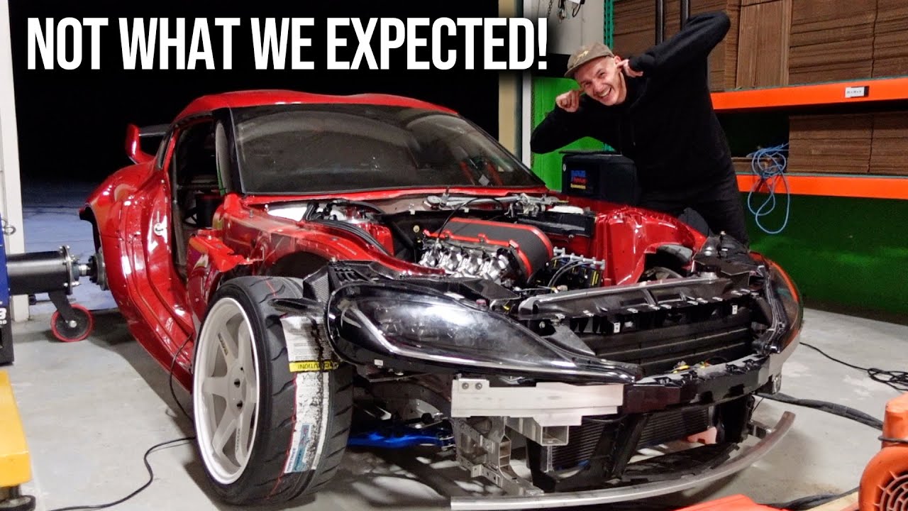 4 Rotor Supra Moves Under it’s Own Power + Hits the Rollers! - YouTube
