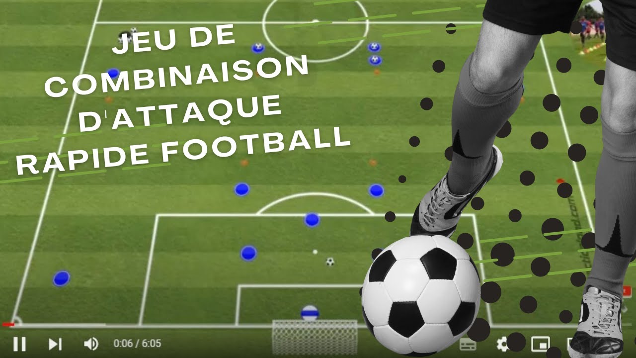 Jeu de combinaison d'attaque rapide Football - YouTube
