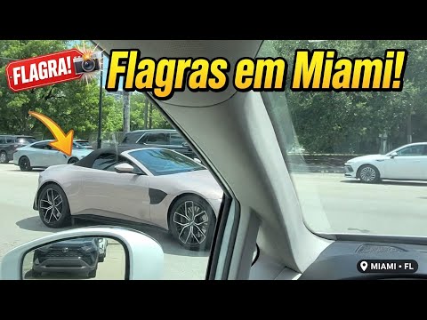 FLAGRAS em Miami! Aston Martin, Ferrari, Lamborghini…