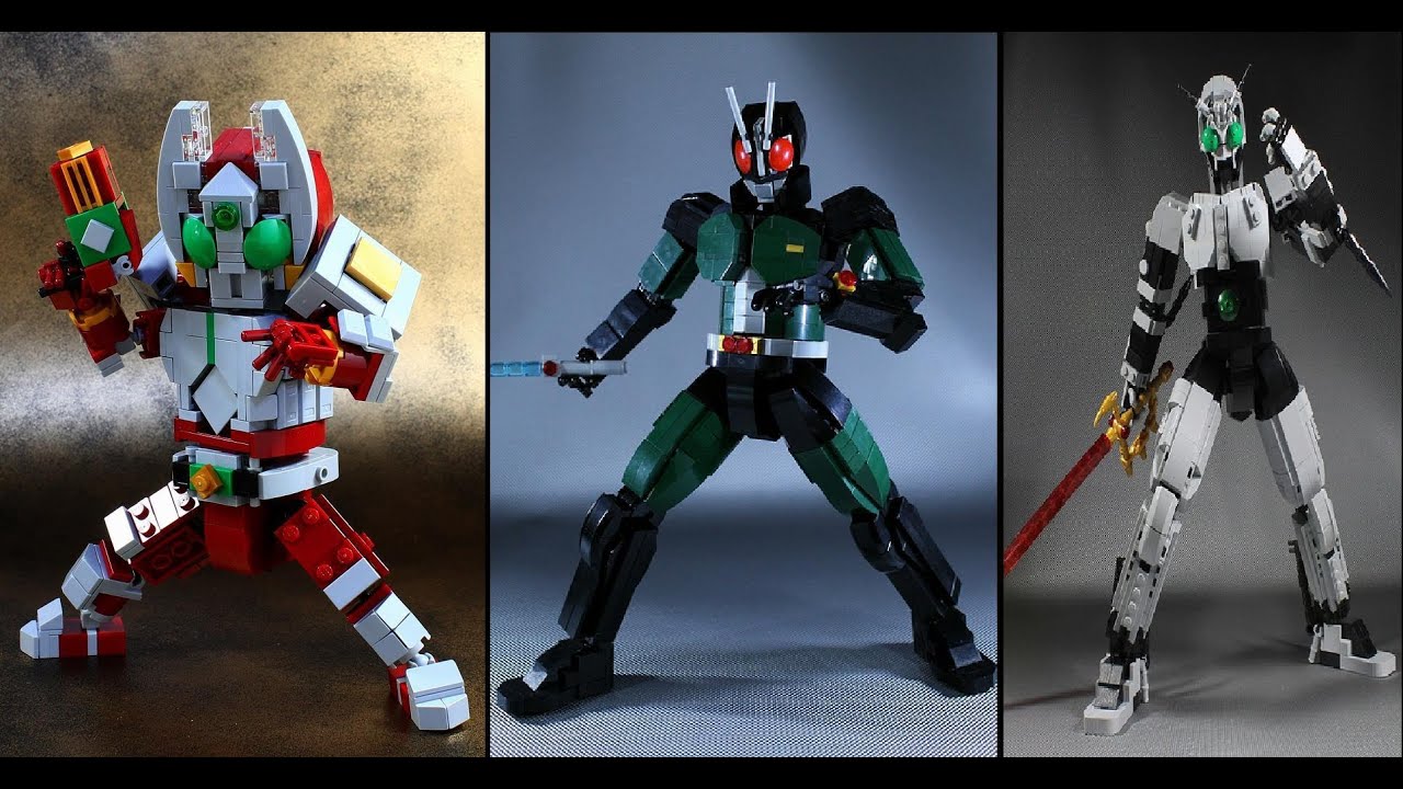 LEGO Kamen Rider Garren, Black RX, Shadow Moon - YouTube