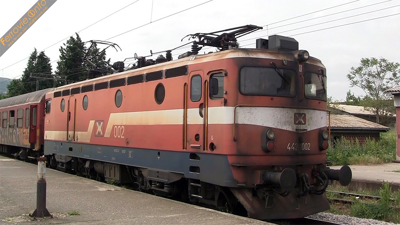 442 002 MŽ in partenza da Veles - MŽ 442 002 leaving Veles - YouTube