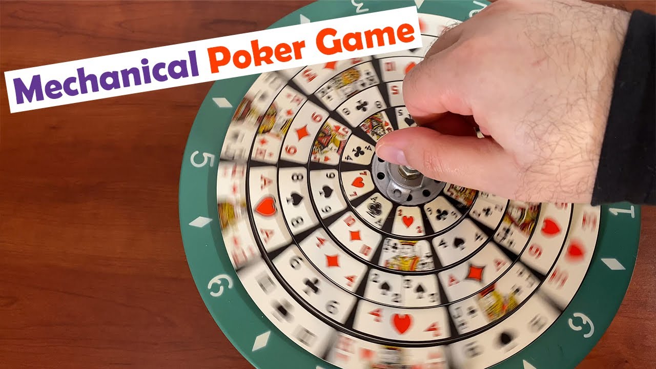 Poker Spinnerette - mechanical poker game for 2-10 players - YouTube