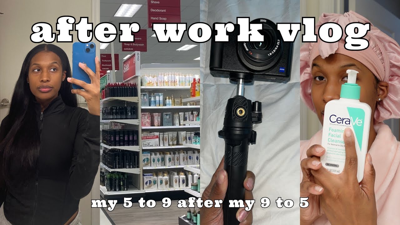 after work vlog: target run, cooking, cleaning, skincare, etc. - YouTube