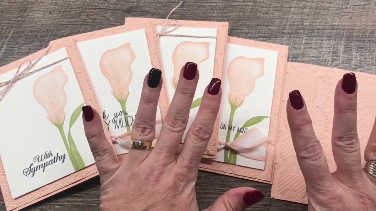 How to create a quick and easy boxed set of cards - YouTube