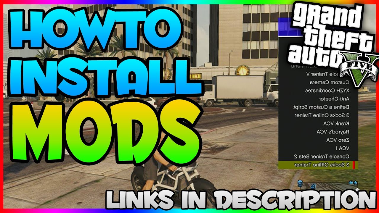 How to install mods on Grand Theft Auto 5 (PC) - YouTube
