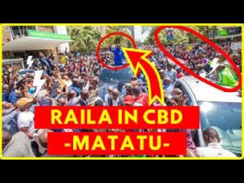 ''NIMEAMBIA UHURU ASISHIKE SIMU ZA GACHAGUA''RAILA STORMS NAIROBI CBD ...