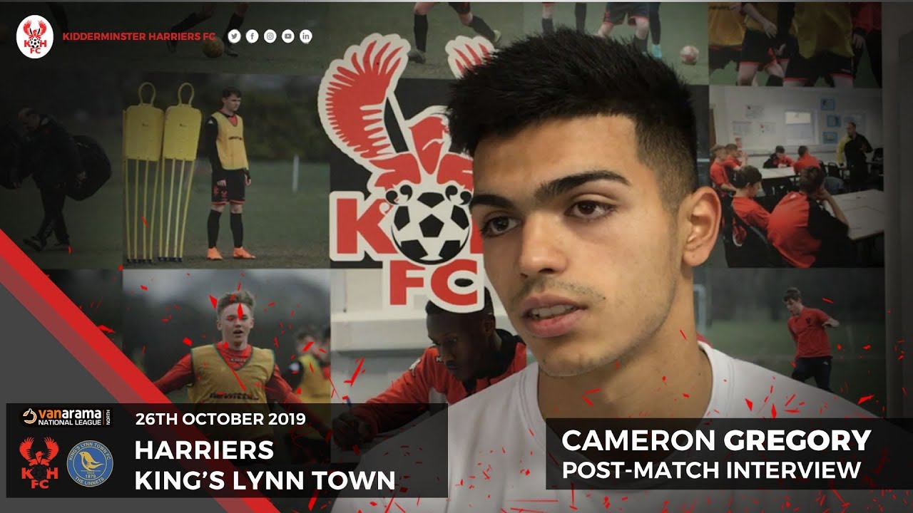 Cameron Gregory pre-match: Harriers v King's Lynn Town 26/10/19 - YouTube