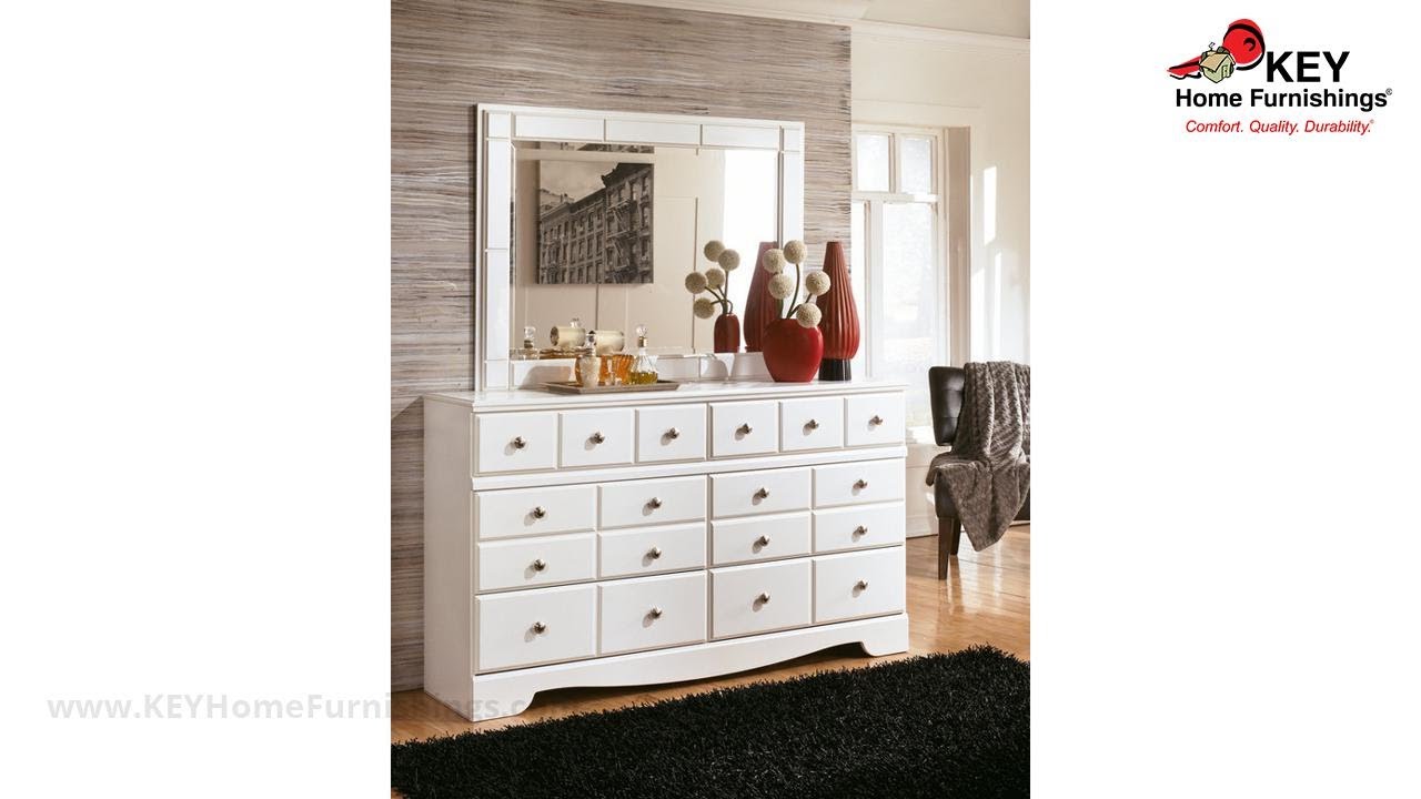 Ashley Weeki Dresser And Mirror (APK-B270-DM) | KEY Home - YouTube