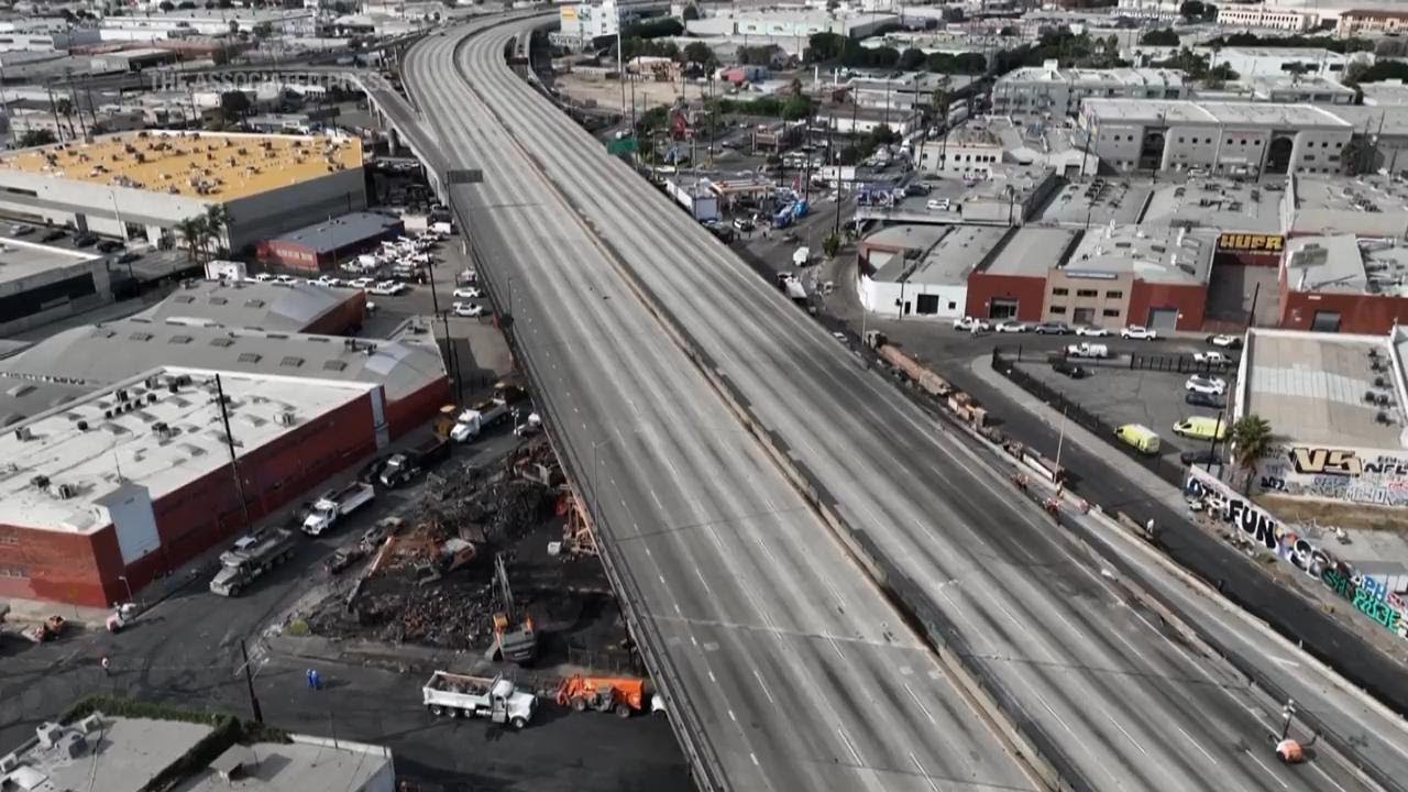 Fire-damaged Los Angeles freeway repairs will take three to five weeks ...