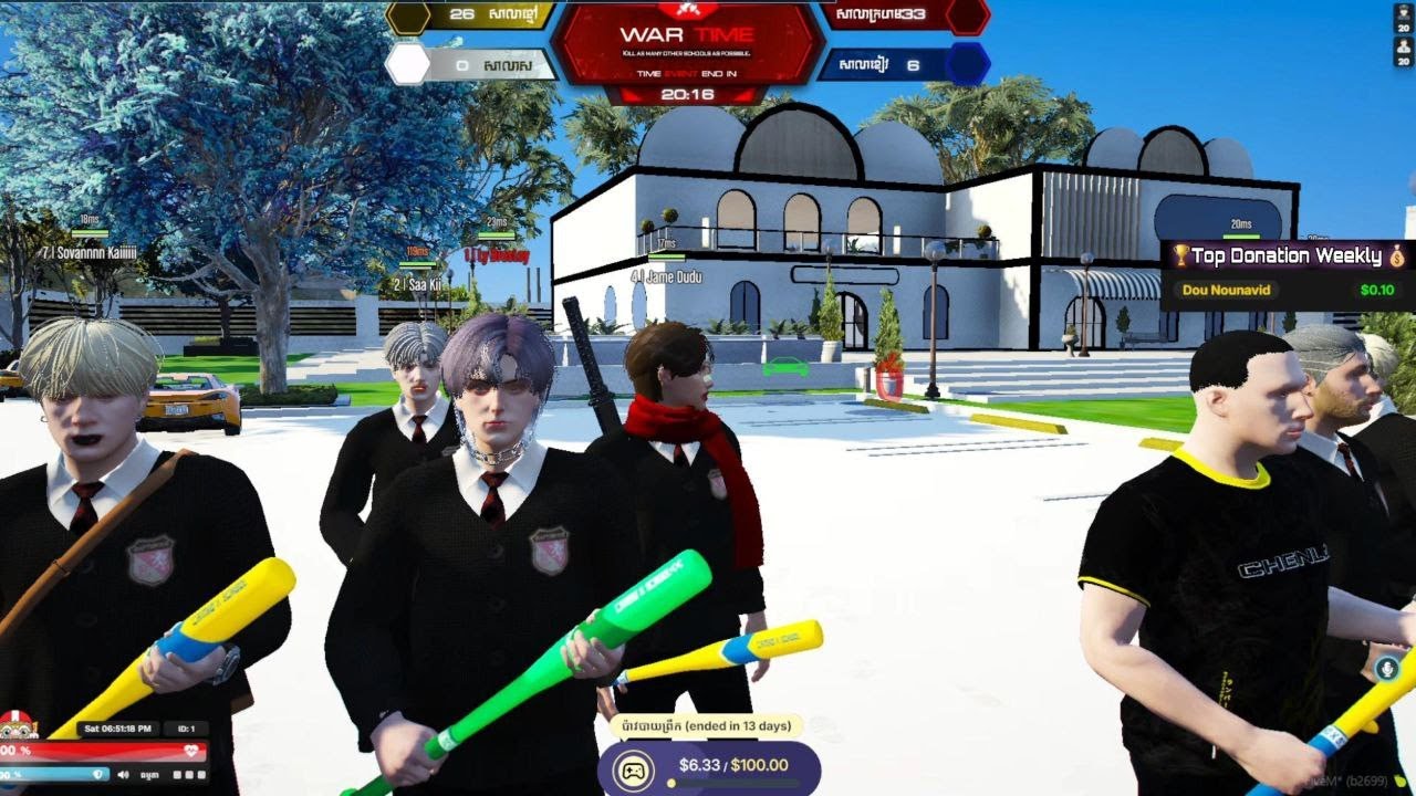 🔴LIVE សាលាខ្មែរបានដល់ហើយ Fivem RolePlay - YouTube