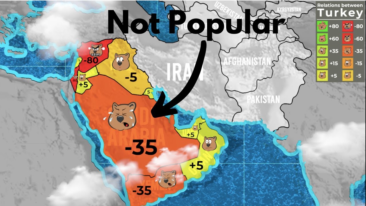 Mapping Turkey International relations vs every country - YouTube