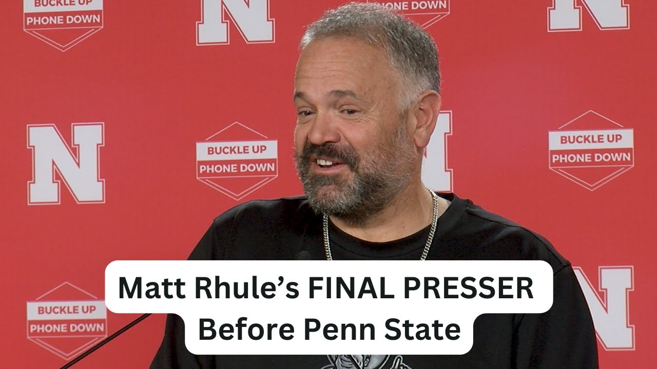 Matt Rhule's FINAL Press Conference Before Penn State - YouTube