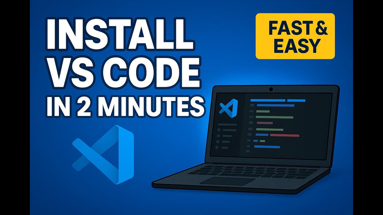How to Install VS Code in 2 Minutes (Beginner Friendly) || FAST & EASY ...